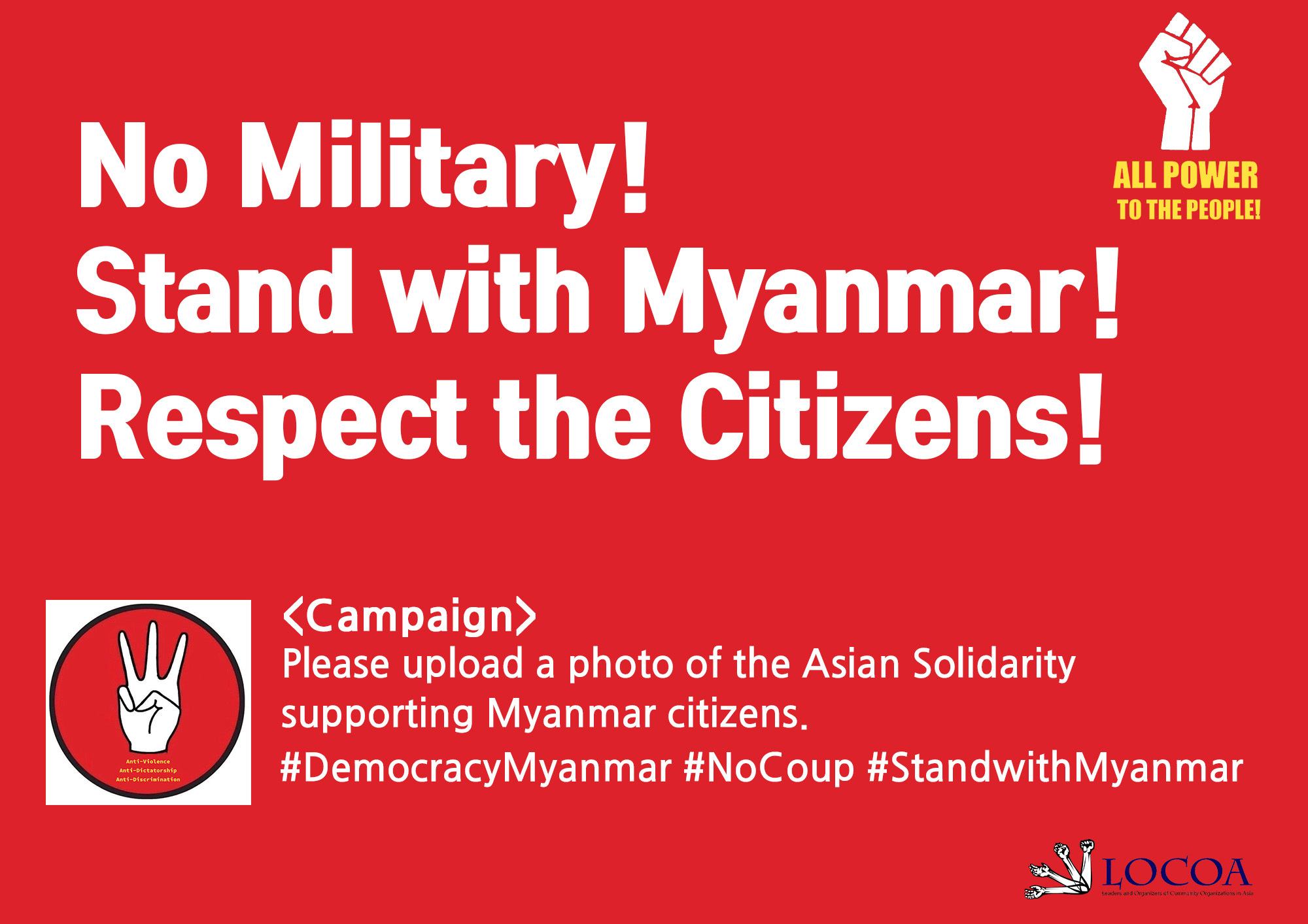 No Military Stand With Myanmar Respect The Citizens no-military-stand-with-myanmar-respect-the-citizens